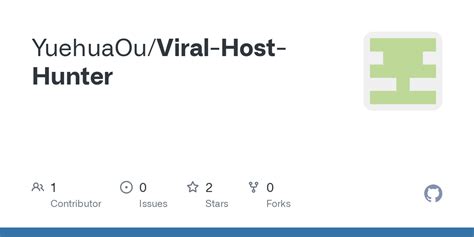 Github Yuehuaouviral Host Hunter