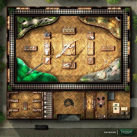 A Museum Of Natural History Gfbasement Battlemaps Cthulhu