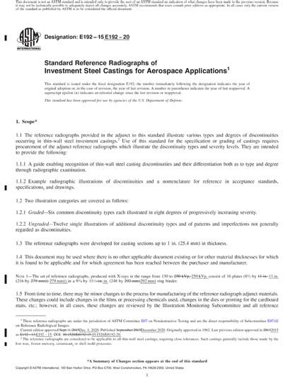 Astm E192 20 Red Standard Reference Radiographs Of Investment Steel Castings For Aerospace