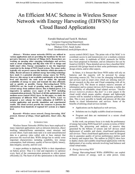 Pdf An Efficient Mac Scheme In Wireless Sensor Network With Energy Harvesting Ehwsn For