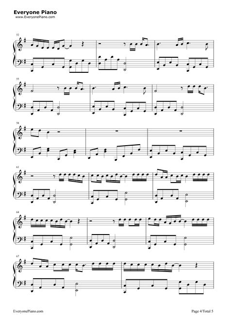 Let Her Go钢琴简谱 T钢琴简 Ler简歌 大山谷图库