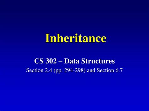 Ppt Inheritance Powerpoint Presentation Free Download Id9190967