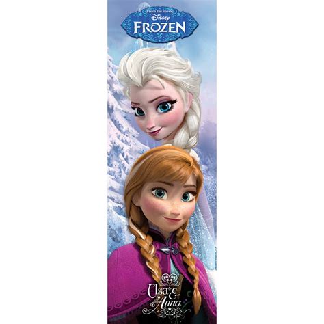 Köp Frozen Frost Anna And Elsa Door Poster Concept Entertainment