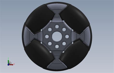 全向轮 15 SOLIDWORKS 2018 模型图纸下载 懒石网