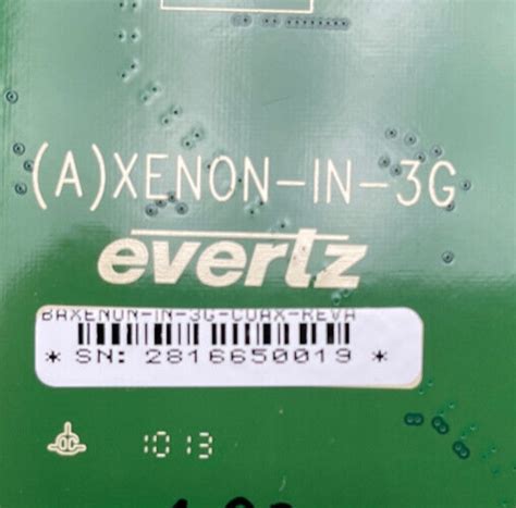 Evertz Xe Ip32hx 32x Hd Sd Sdi Bnc Input Module For Xenon Multi Format