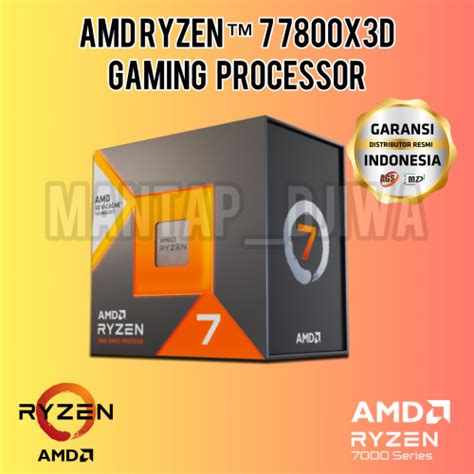 Jual Amd Ryzen 7 7800x3d Gaming Processor Am5 Socket Garansi Resmi