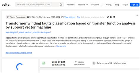 Transformer Winding Faults Classification Based On Transfer Function Analysis By Support Vector