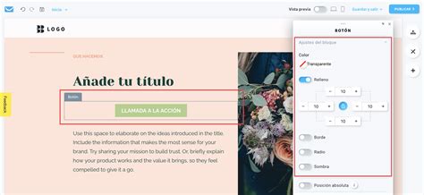 Cómo puedo agregar y editar un botón en mi sitio web