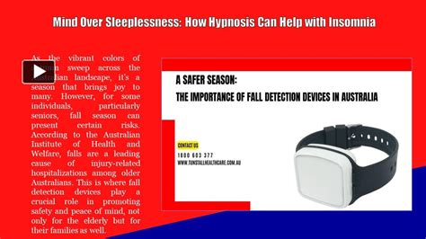 A Safer Season The Importance Of Fall Detection Devices In Australia Presentation Free To