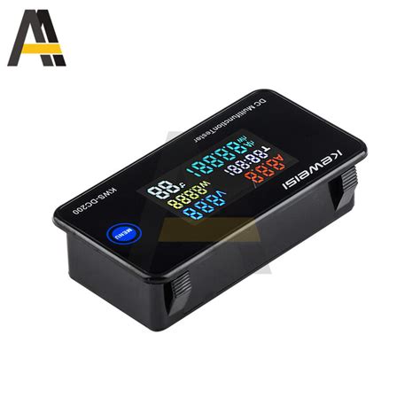 50a Dc 0 200v 전압계 전류계 Dc 자동차 배터리 테스터 용량 온도 전기 전압 측정기 모니터 12v 24v 36v