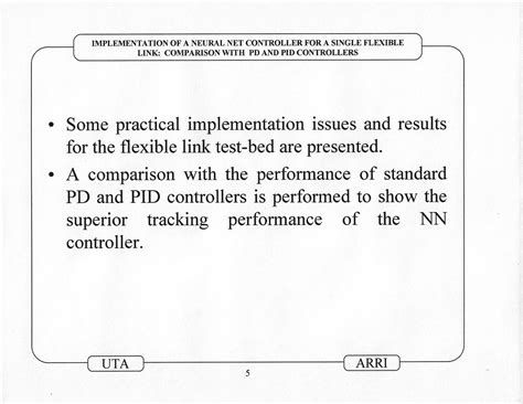 neural network control of a flexible link luis benigno gutiérrez zea