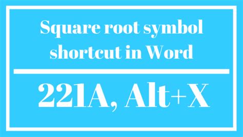 5 Ways To Insert Square Root Symbol √ In Word On Keyboard