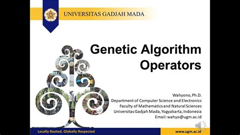 genetic algorithm operator youtube