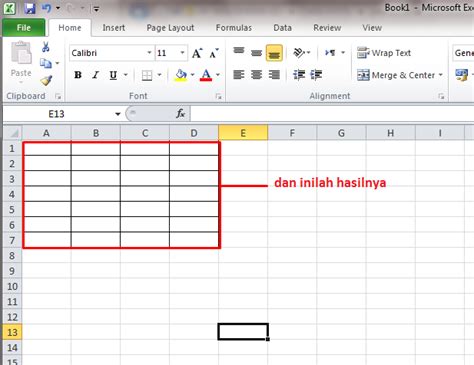 Tips Cara Membuat Tabel Di Microsoft Excel 2010 And Panduan Assuyuthi Blog™