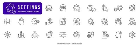devops agile scrum line icons plan stock vector royalty free