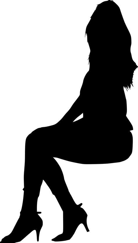 Woman Sitting Silhouette Png Transparent Onlygfx