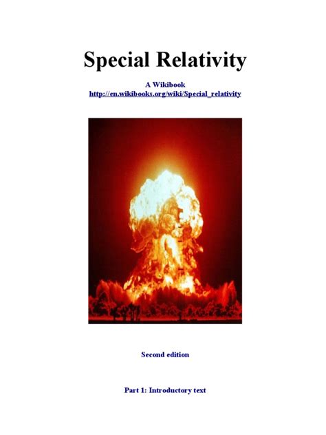 Special Relativity Pdf Special Relativity Luminiferous Aether