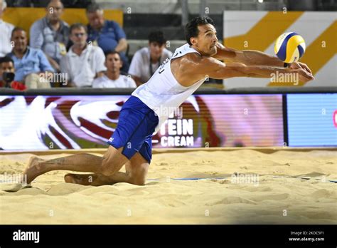 Youssef Krou Fra During The Beach Volleyball World Championships