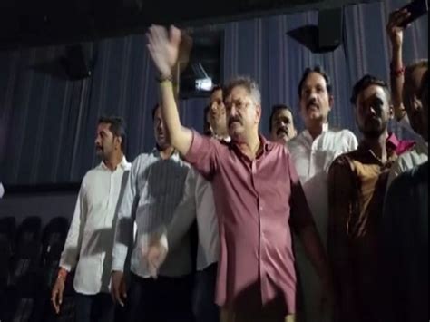Ncp Leader Jitendra Awadh Supporters Block Screening Of Marathi Film