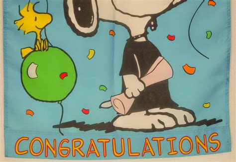 Snoopy Congratulations Graduate Banner Peanuts Gang 1928068432