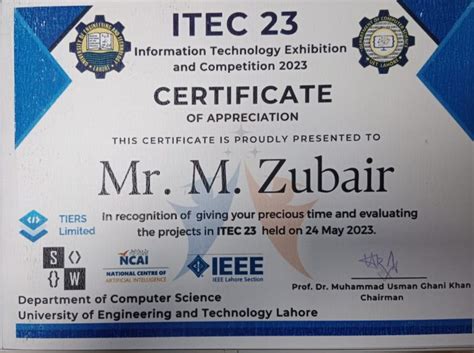 muhammad zubair on linkedin uet itec itec2023 uetcse uet