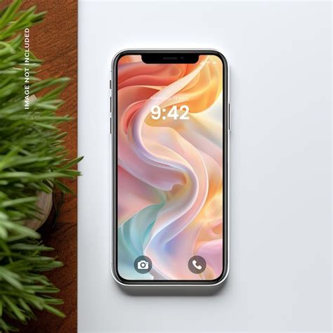 Mobile Phone Screen Mockup Premium Ai Generated Psd