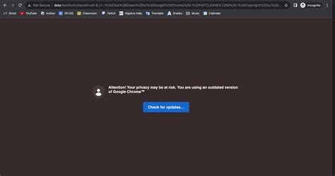 Incognito Tab Opens And Displays This What Is It It Happened Twice Already R Computerviruses