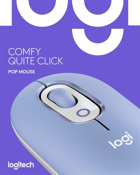 Logitech Pop Mouse เมาส์ขนาดกะทัดรัด ใช้งานสบาย พร้อมคลิกเสียงเงียบด้วยเทคโนโลยี Silent Touch