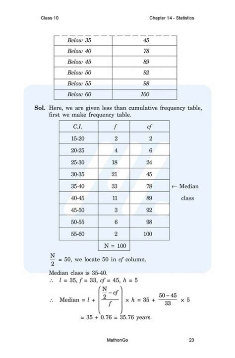 Ncert Solutions For Class 10 Maths Chapter 14 Exercise 14 3 Mathongo