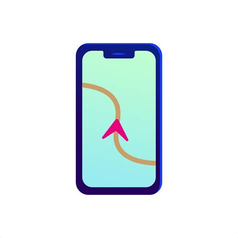 Mobile Gps Navigation On Laptop And Mobile Phone Icon Vector Illustration 10411488 Vector Art