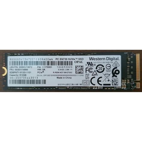 Western Digital PC SN730 512GB NVMe SSD (Used) | Shopee Malaysia