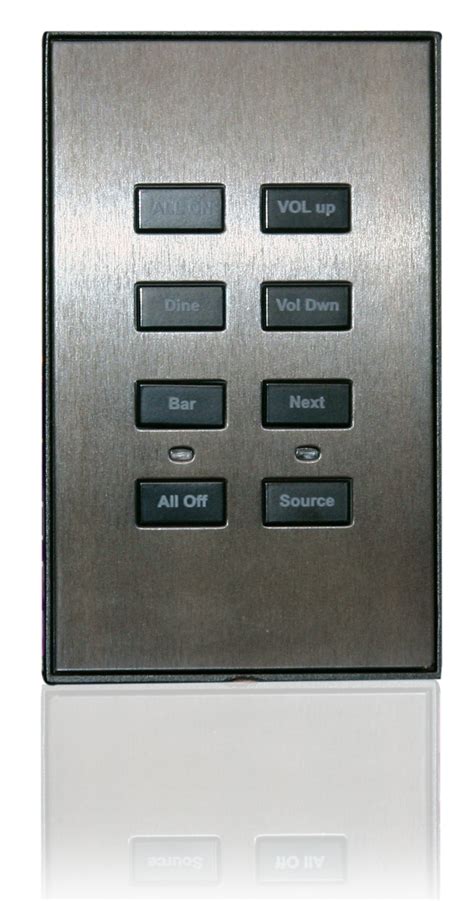 Keypad 1gang 2 Rp Touch Btns Black Simkiss Solutions