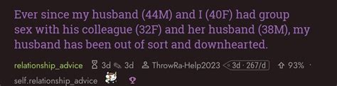 Ever Since My Husband 44m And I 40f Had Group Sex With His