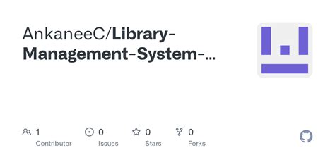 Github Ankaneeclibrary Management System Schema