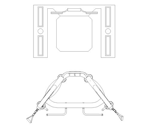 Stand Up Rowing Gym Machines Dwg Cad Block Free Download