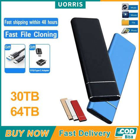 SSD Eksternal Dengan Kapasitas 1TB 4TB Dan Kecepatan Tinggi USB 3 1 C Terbuat Dari Aluminium