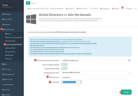 How To Connect Your Artica Proxy Using Ntlm Method Artica Wiki