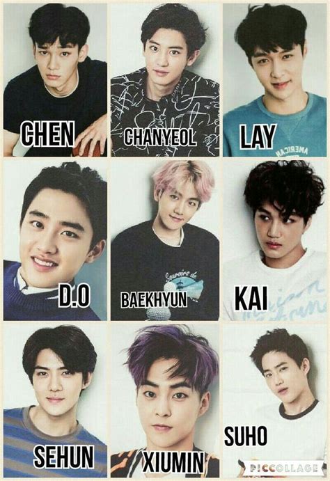 Exo Members Full Names In Exo Members Exo How To Memorize Things