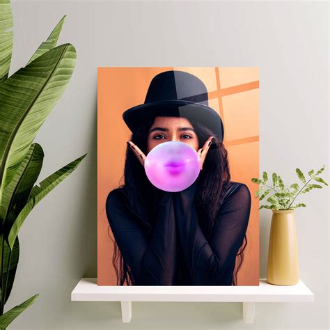 Latitude Run® Women In Black Unframed Graphic Art On Glass Wayfair