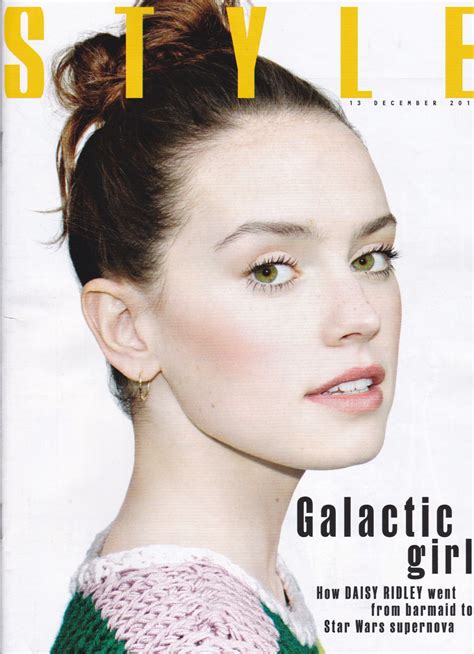 Daisy Ridley In The Sunday Times Style Magazine 13th December 2015