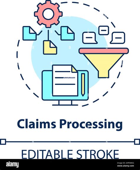 Claims Processing Concept Icon Stock Vector Image And Art Alamy