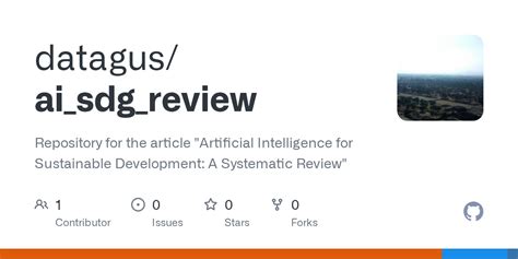 Github Datagusaisdgreview Repository For The Article Artificial Intelligence For