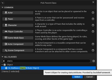 Creating And Editing Statsattributes Soulslike Framework Docs