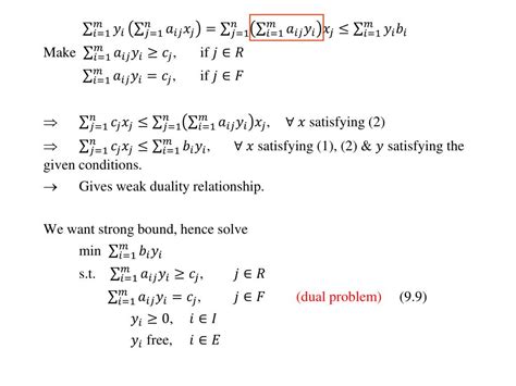 Ppt Chap 9 General Lp Problems Duality And Infeasibility Powerpoint Presentation Id 2744826