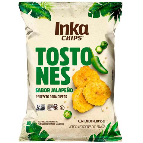 Tostones Jalapeños Inka Chips Bolsa 230g Plazavea Supermercado