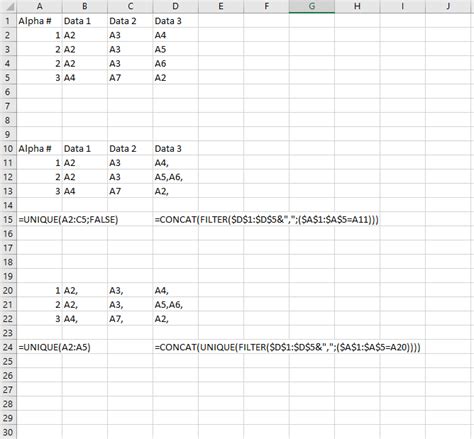 Combining Duplicate Rows That Have Only One Differing Value Rexcel