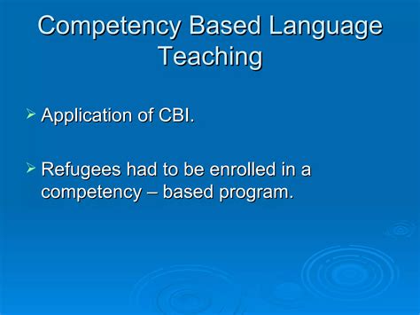 Competency Based Language Teaching Ppt Competency Based Language Teaching Ppt