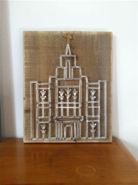 Calgary Lds Temple String Art Lds Crafts Lds Temple Art String Art
