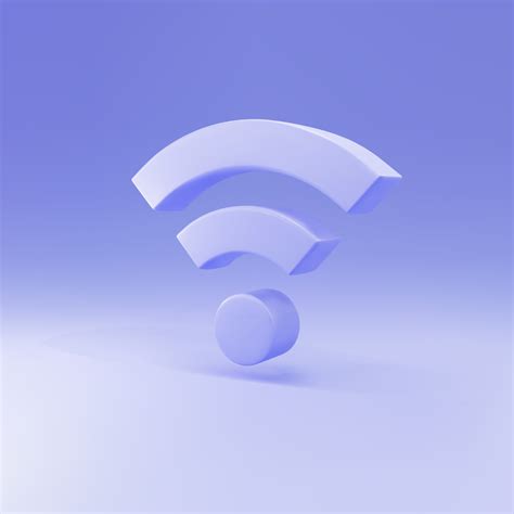 3d Blue Wi Fi Wireless Internet Network Symbol Icon Isolated On Blue Background Vector
