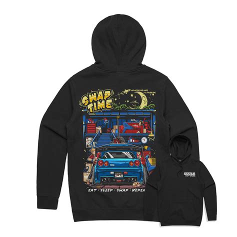 Status Error Swap Time Hooded Sweater